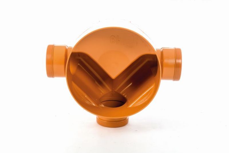 Topline Doyles.Wavin WAJ 18, 110mm two 90° inlet junction