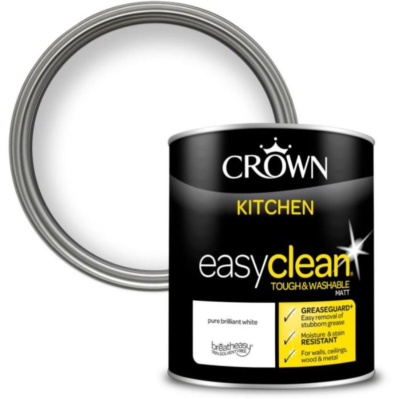 Topline Doyles.2.5ltr Crown Easyclean Kitchen Brilliant White
